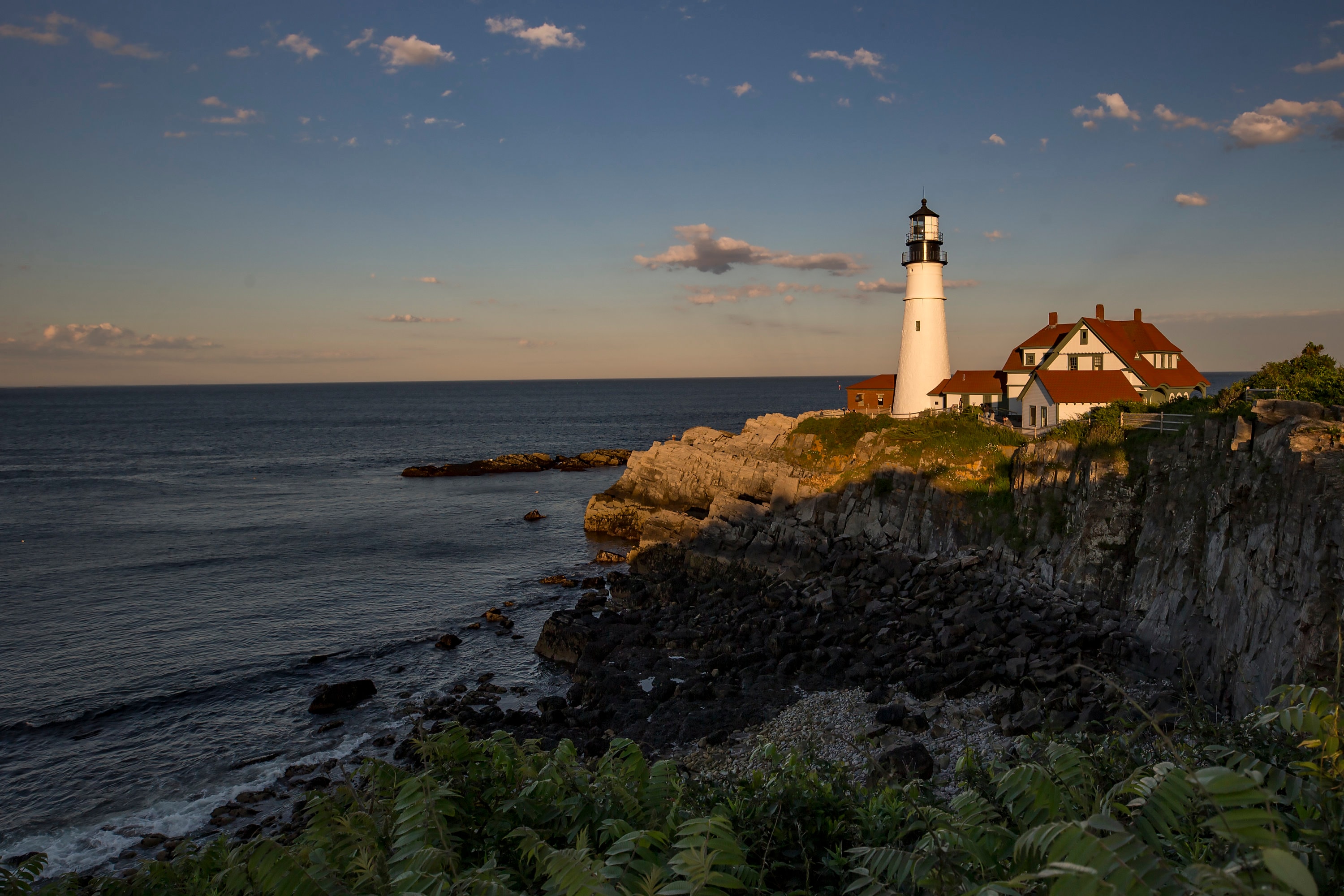 Portland Head Light lighthouse at Sunset Portland Maine - Etsy UK