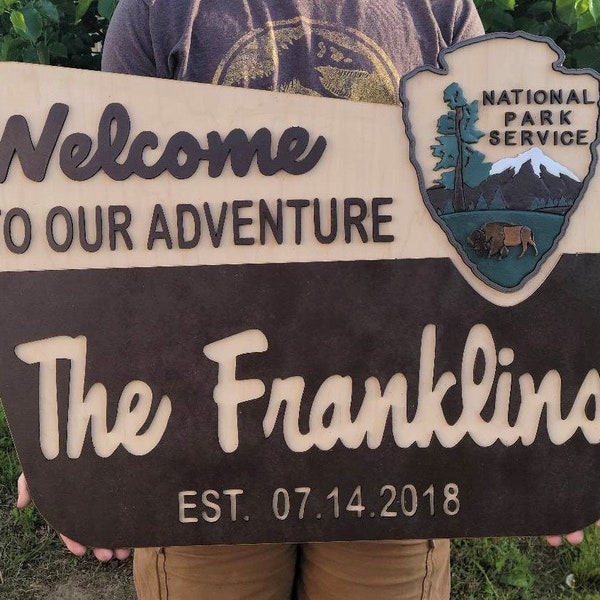 National Park Sign - Etsy