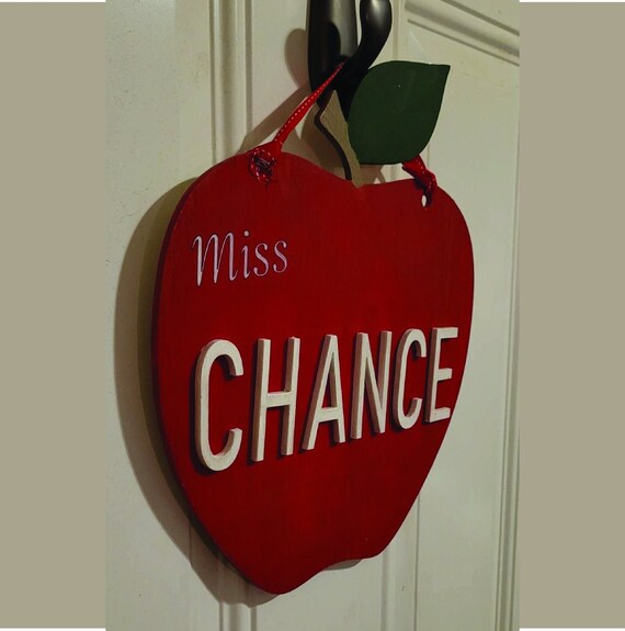 Teacher Door Sign Apple Classroom Sign School Classroom - Etsy