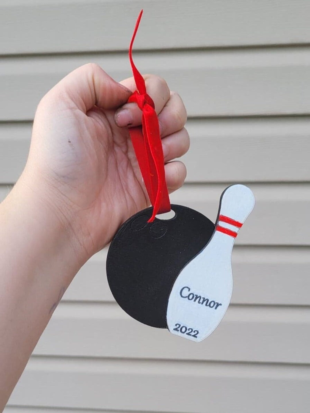 Bowling Pin Ornament, Perfect Gift for Bowlers, Bowling Banquet Trophy ...