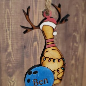Bowling Pin Ornament, Perfect Gift for Bowlers, Bowling Banquet Trophy ...