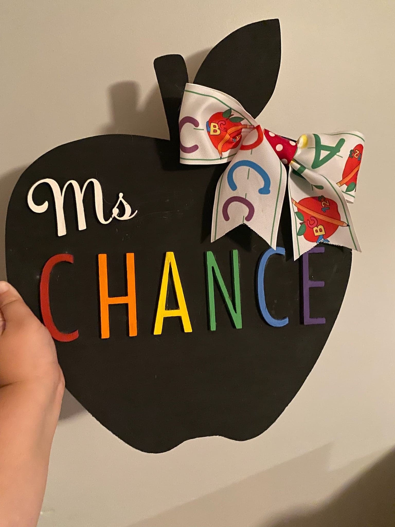 Teacher Door Sign Apple Classroom Sign School Classroom - Etsy