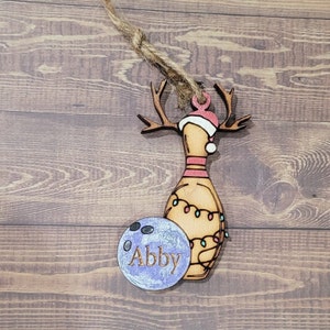 Bowling Pin Ornament, Perfect Gift for Bowlers, Bowling Banquet Trophy ...