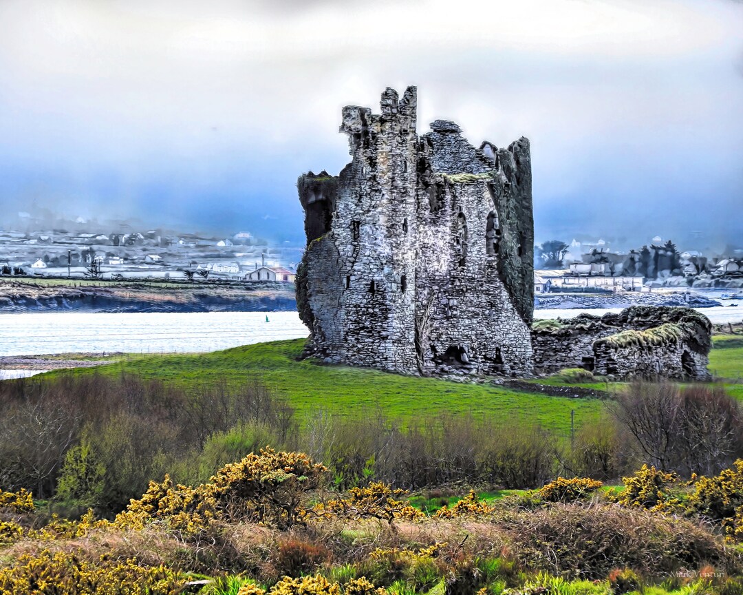 Ballycarbery Castle Kerry Ireland Print, Ireland Castle Ruins Print ...