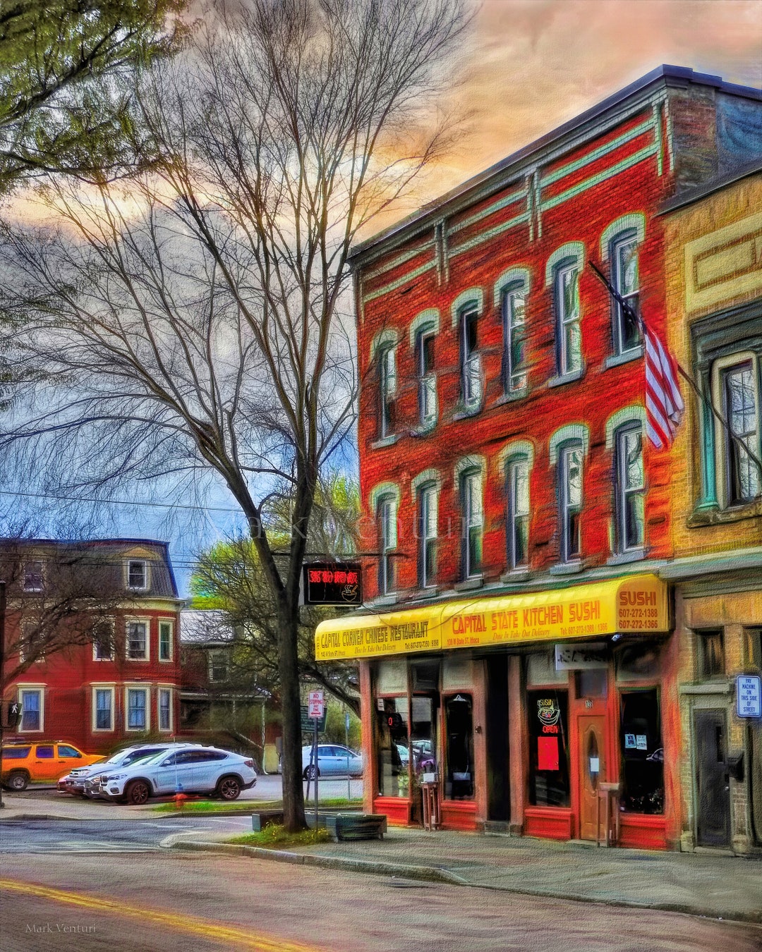 Ithaca New York, Ithaca Print, Fine Art Photography, Ithaca Street ...
