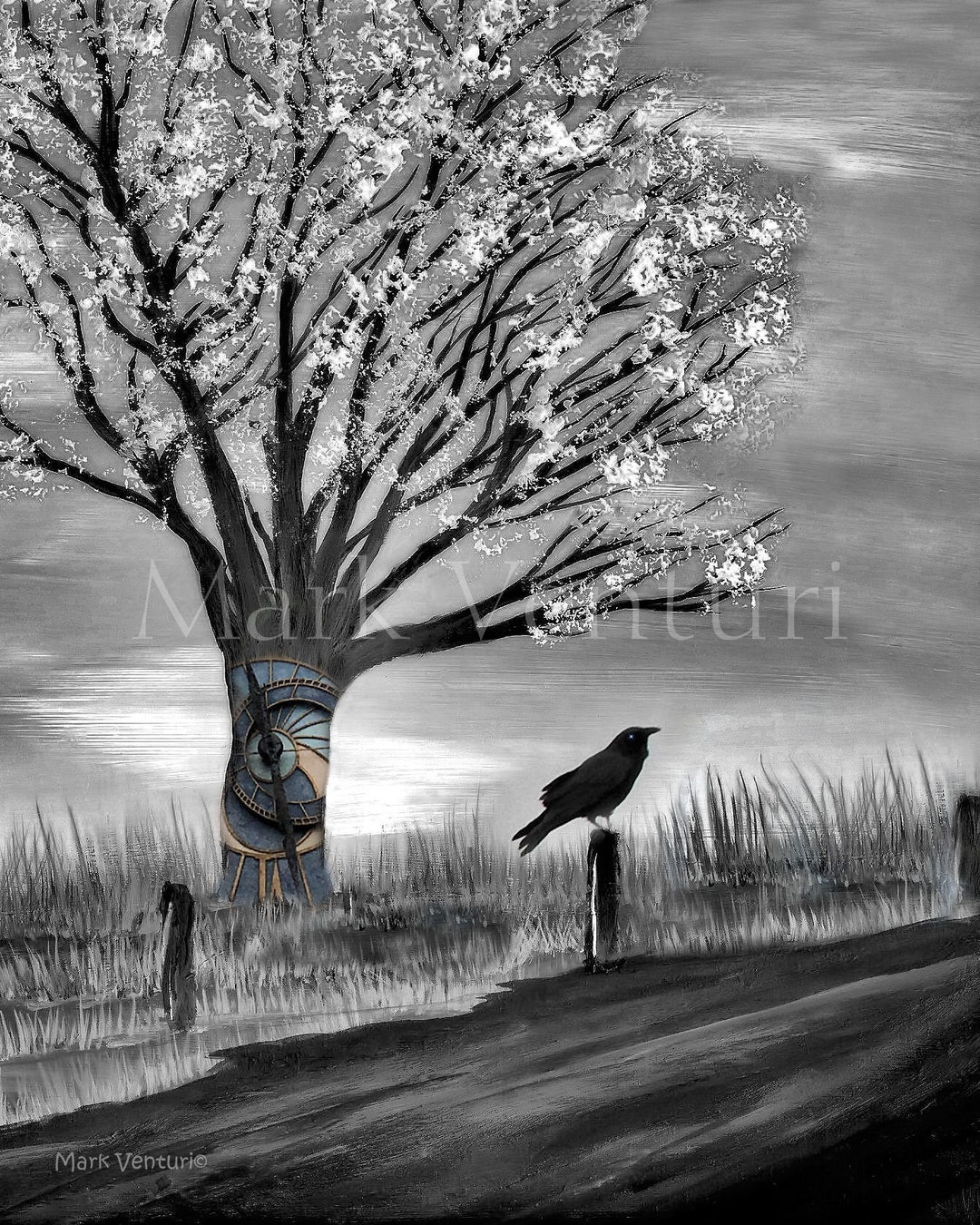 Time Print, the Timekeeper, Crow Timekeeper, Crows Clock, Clocks, Time ...