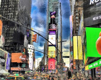 Times Square, New York City Photography Print/ Wall Art - Etsy