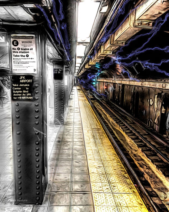 Subway New York City Subway Print NYC Underground NYC Fine | Etsy