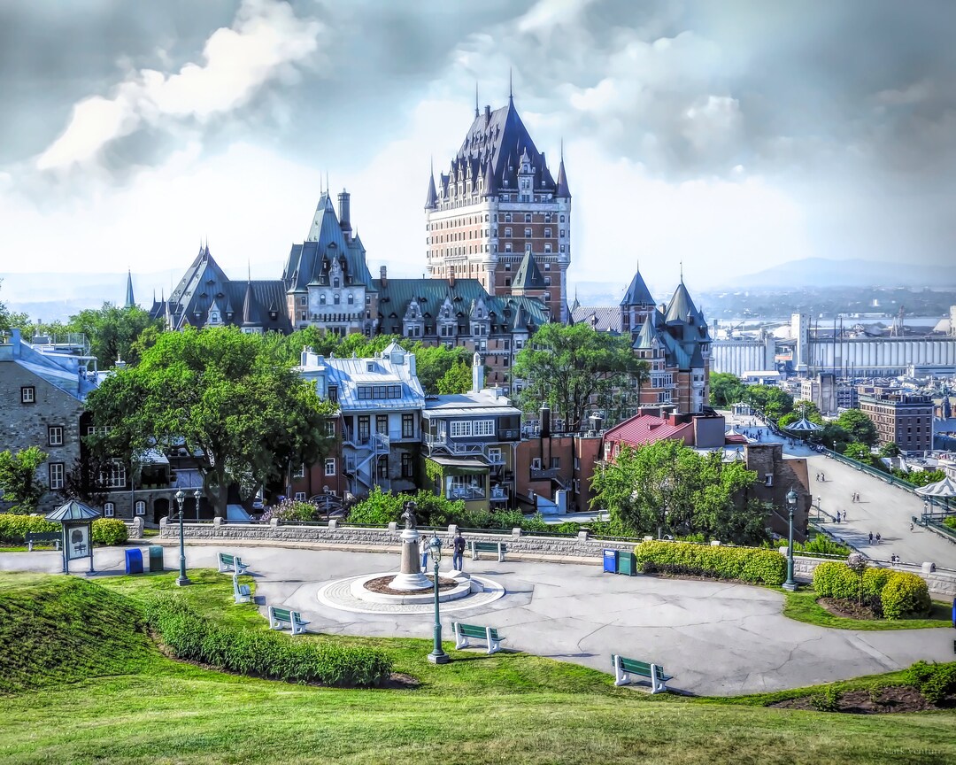 Quebec City Print, Fairmont Le Chateau Frontenac, Old Quebec City Wall ...
