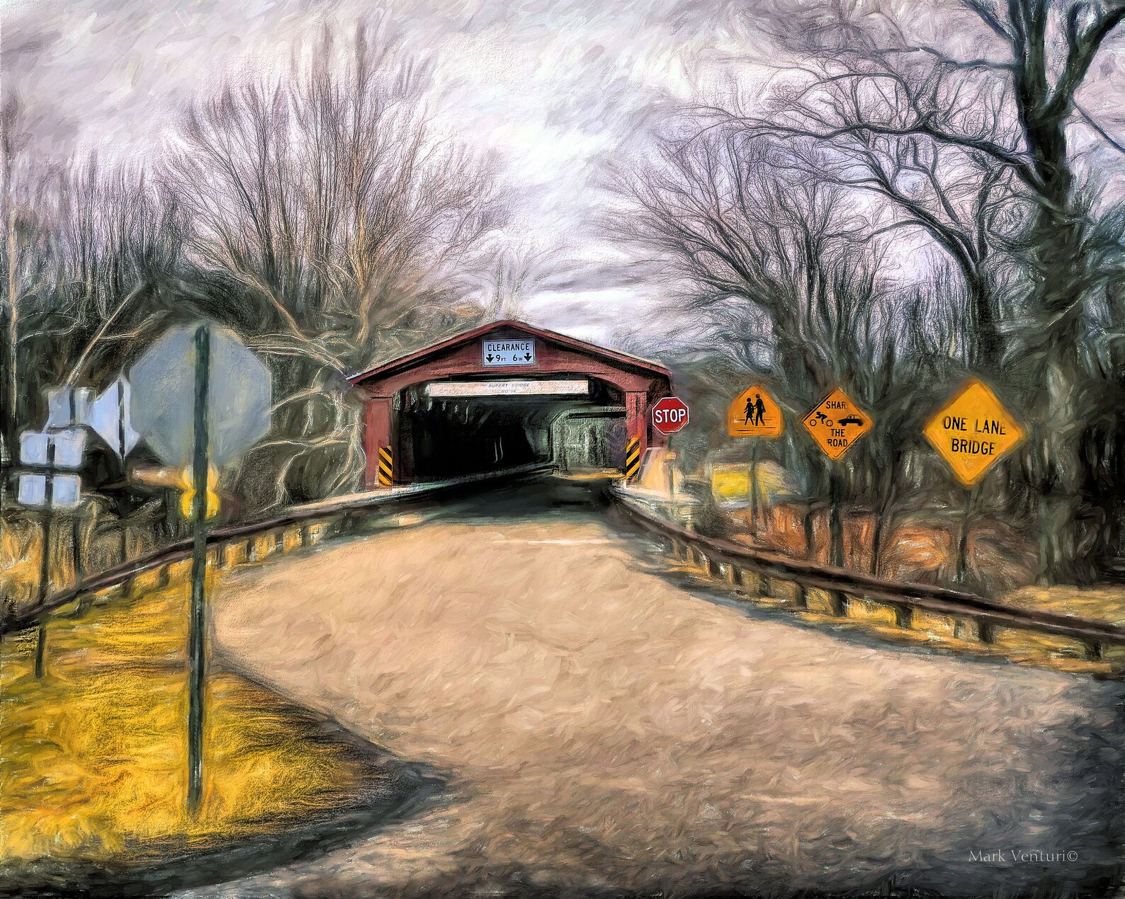 Covered Bridge Print Rupert Covered Bridge No. 56 Columbia - Etsy