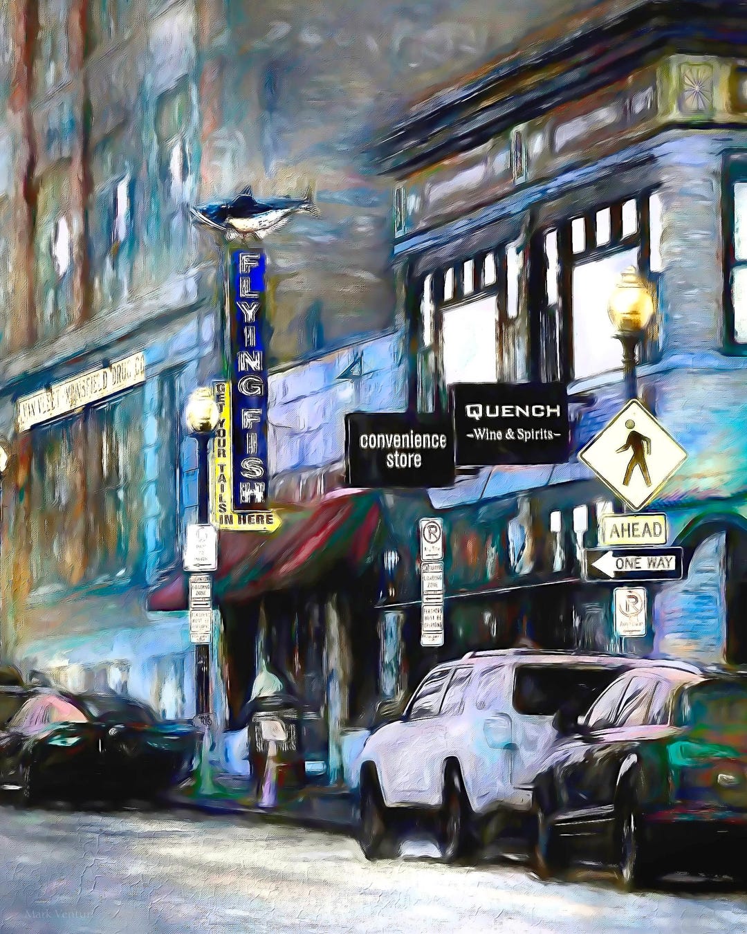 Memphis, Memphis Print, Memphis Street Scene, Memphis Street Art, Fine ...