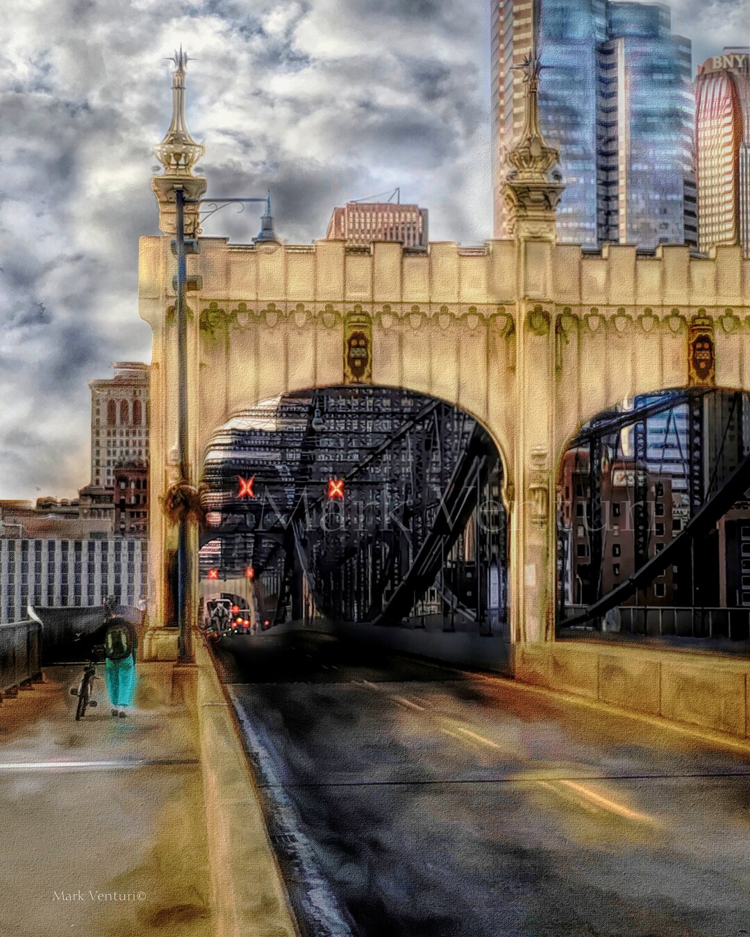 Pittsburgh Print, Pittsburgh Art, Smithfield Bridge Pittsburgh ...