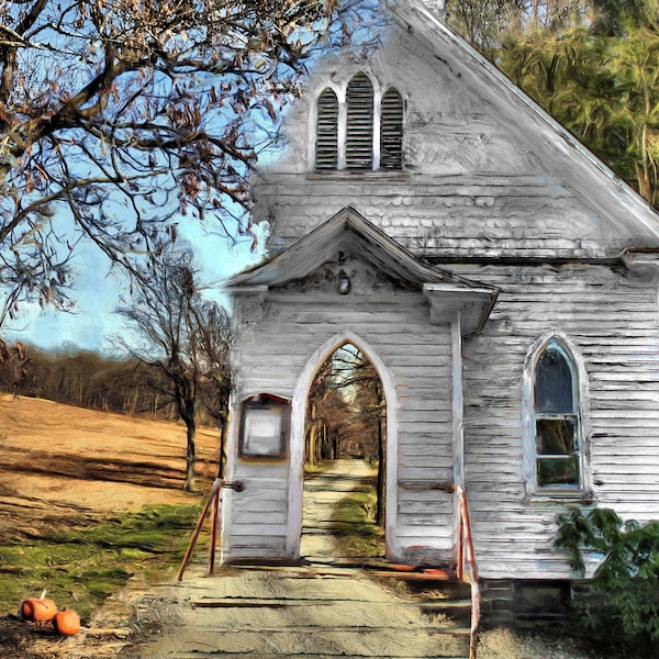Old Church Photo - Etsy