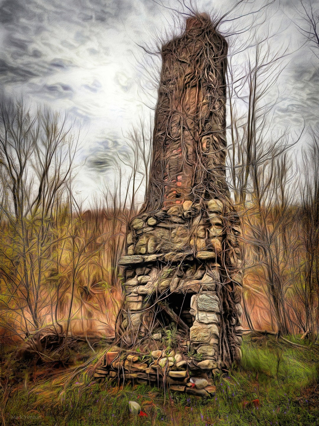 Old Stone Fireplace, Abandoned Fireplace, Fine Art Photography, Old ...