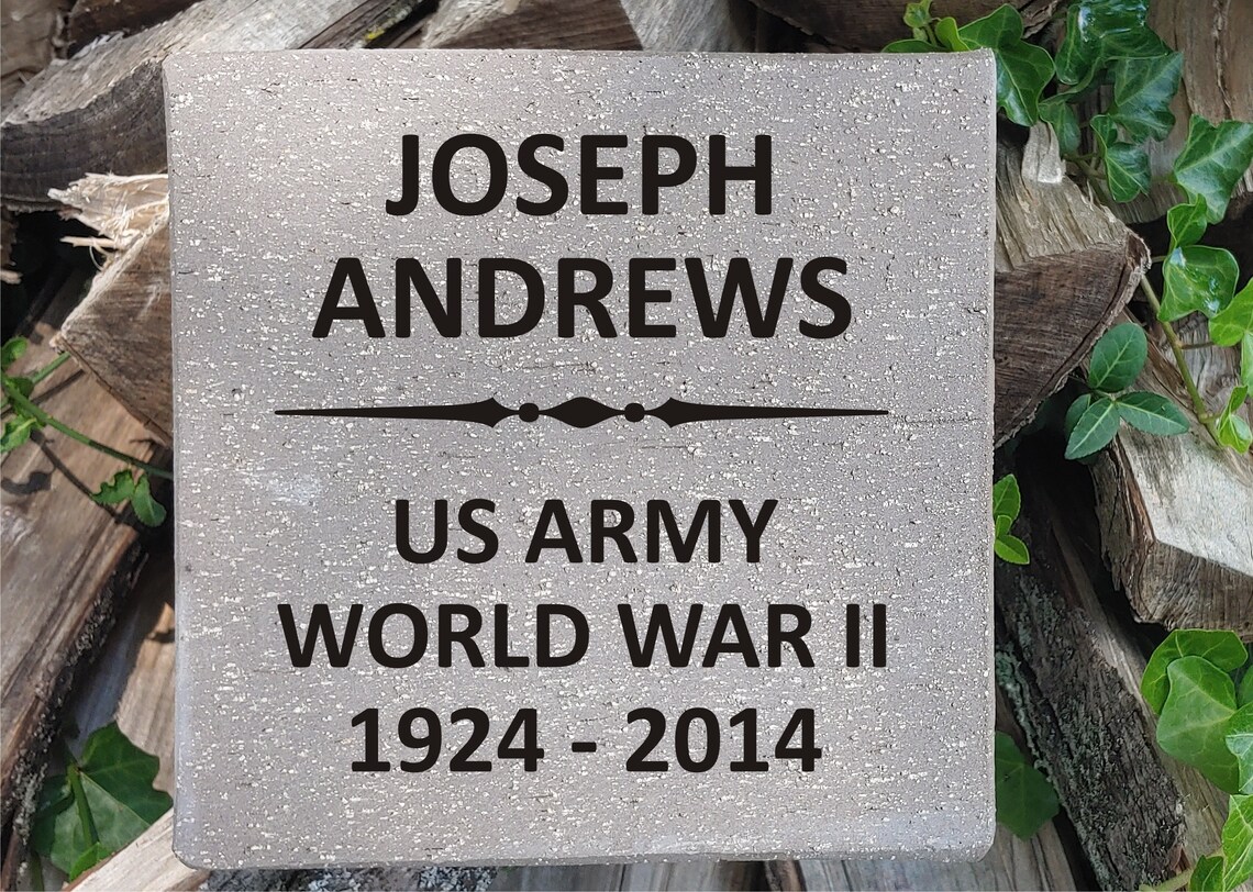 Brick Memorial 8x8 REAL CLAY PAVER Personalized Fundraising Bricks ...