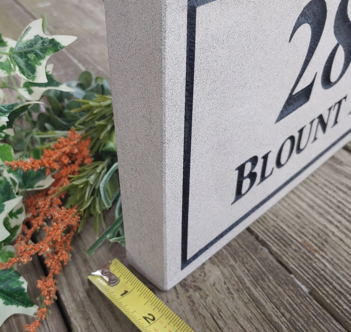 LARGE Indiana Limestone Address Stone Block With Street Name/ - Etsy