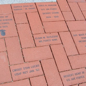 Brick Memorial 4x8 REAL CLAY PAVER Personalized Fundraising Bricks ...