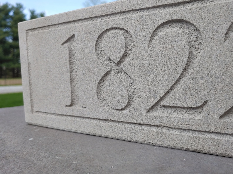 Special Sizes of REAL Indiana LIMESTONE Address Stone Marker / - Etsy