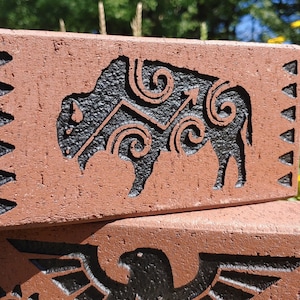 Medicine Wheel Spirit Animal Stones / Brick Pavers Carved - Engraved ...