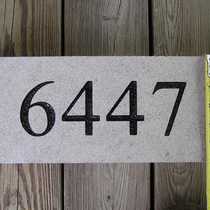 REAL Indiana Limestone Address Stone Block to Install With Brick or ...