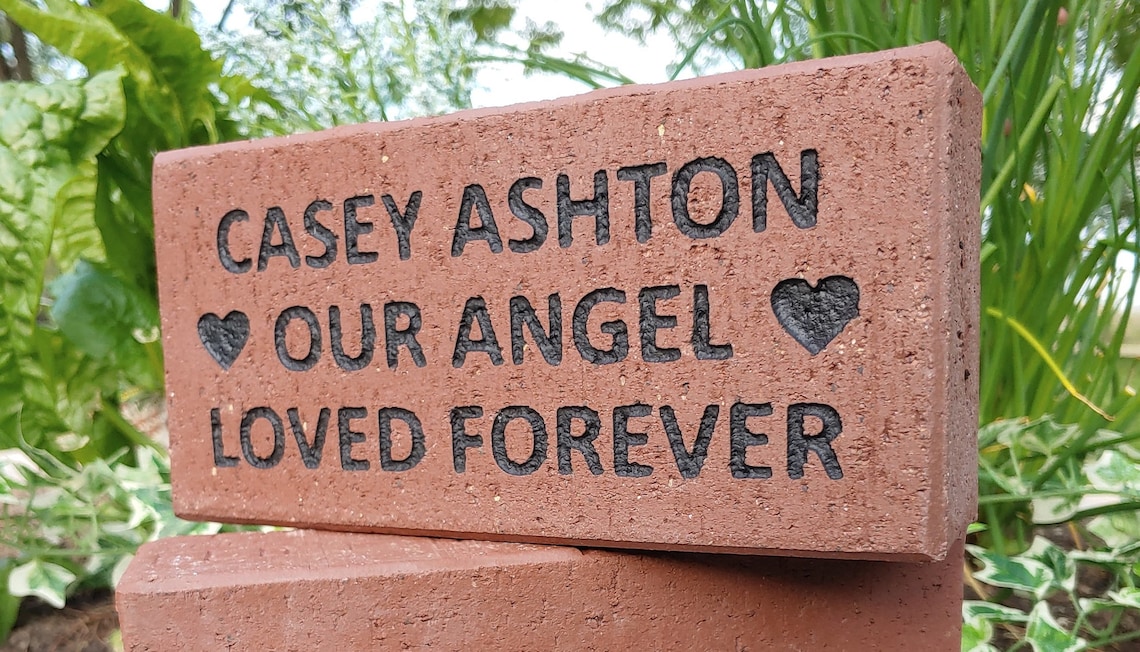 Tanish-grey Memorial 4x8 CLAY PAVER Personalized Fundraising | Etsy