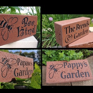 Paver & Wall Bricks With YOUR CUSTOM WORDS or Quote Message / Column ...
