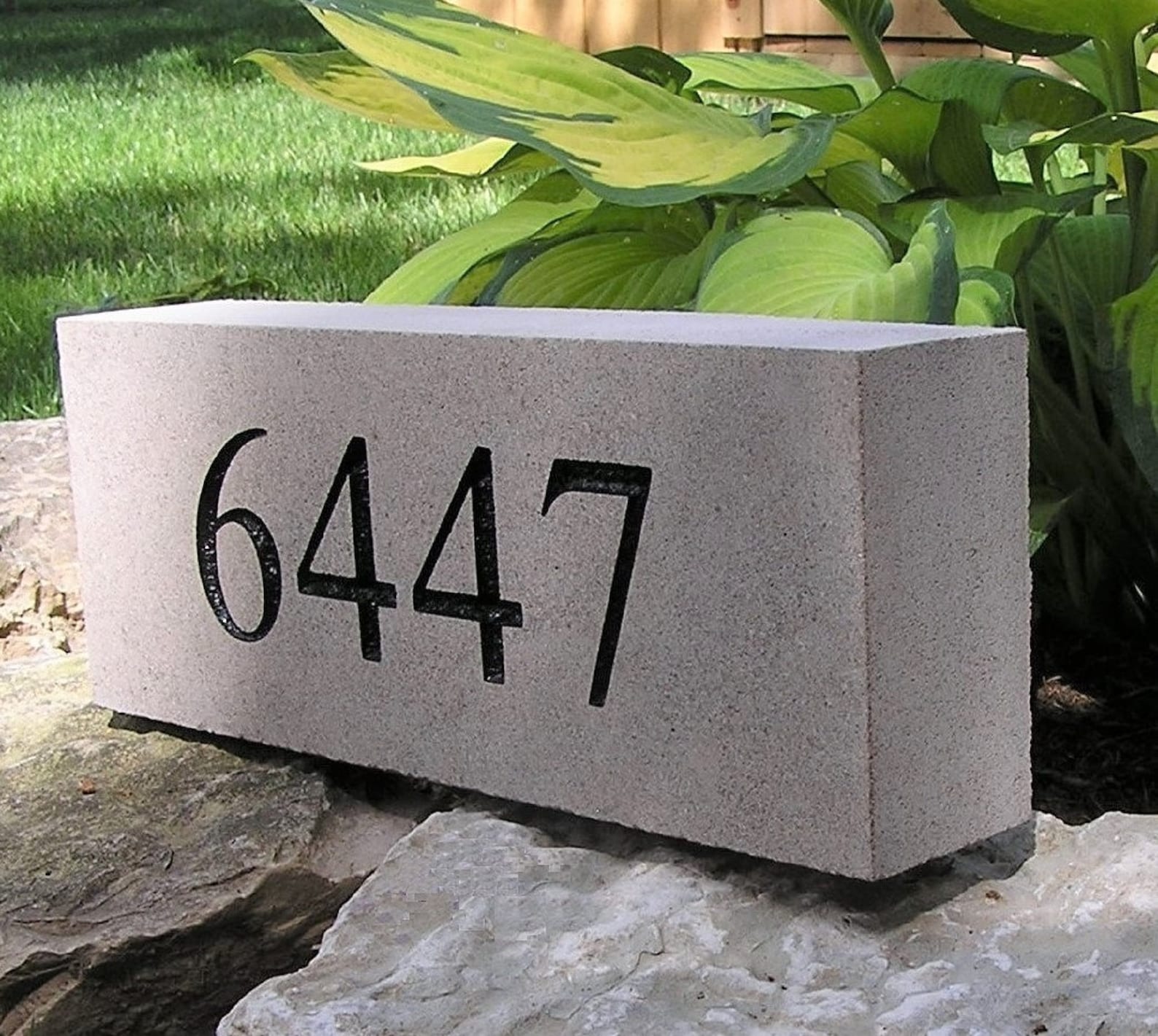 1.5 and 2 Thick REAL Indiana Limestone Address - Etsy