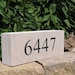 REAL Indiana Limestone Address Stone Block to Install With Brick or ...