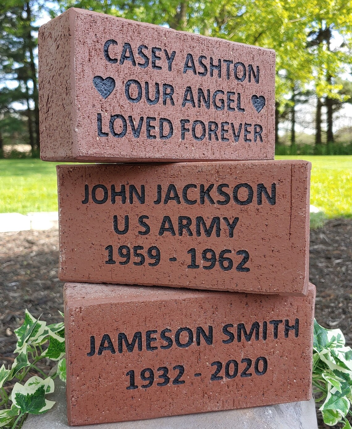 Tanish-grey Memorial 4x8 CLAY PAVER Personalized Fundraising | Etsy