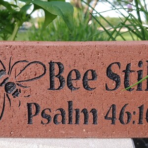 BEE KIND Custom Honey Bee Garden Large Engraved Brick Paver Stone ...