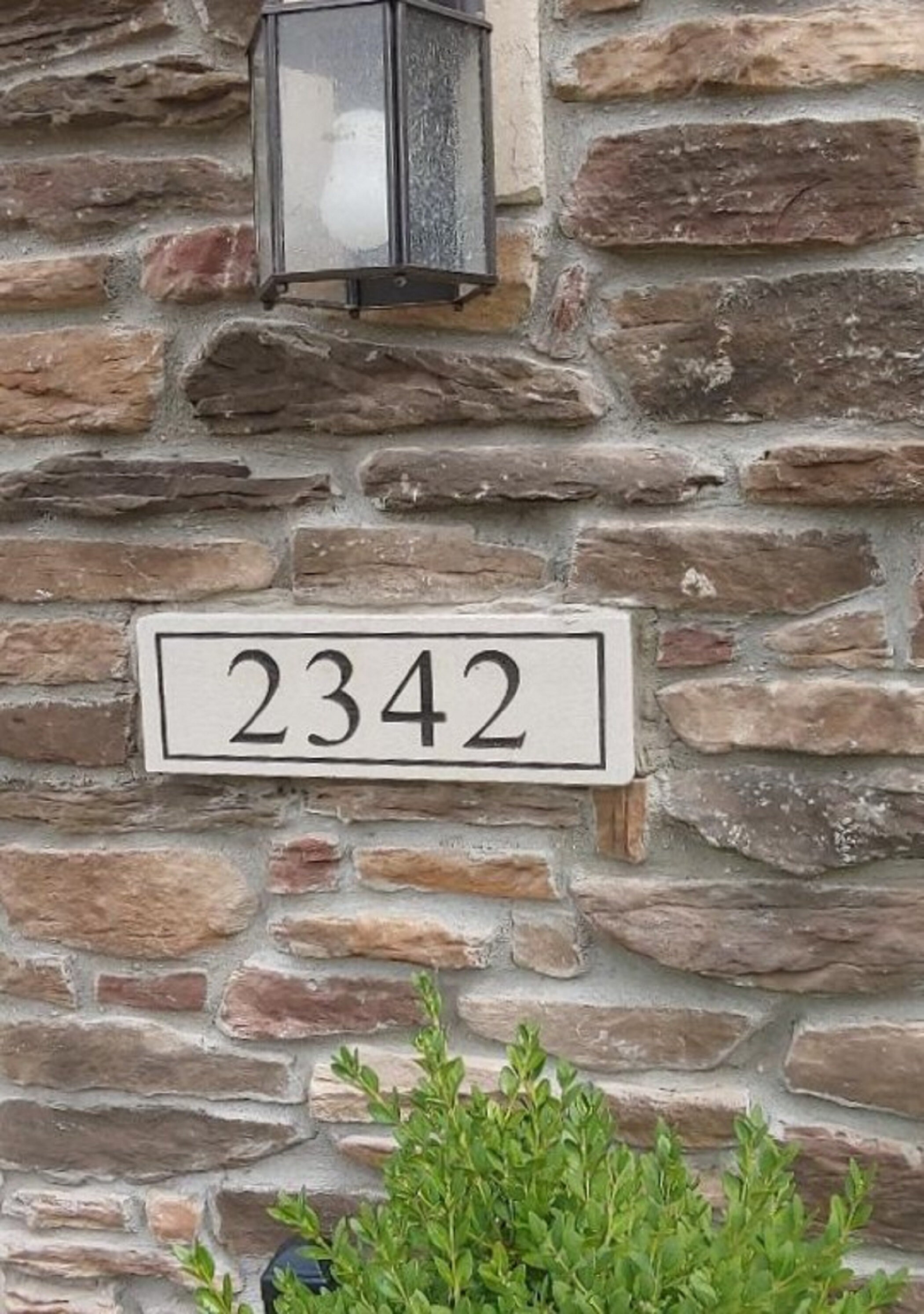 Thinner 1.5 REAL Indiana Limestone Address Stone Marker - Etsy