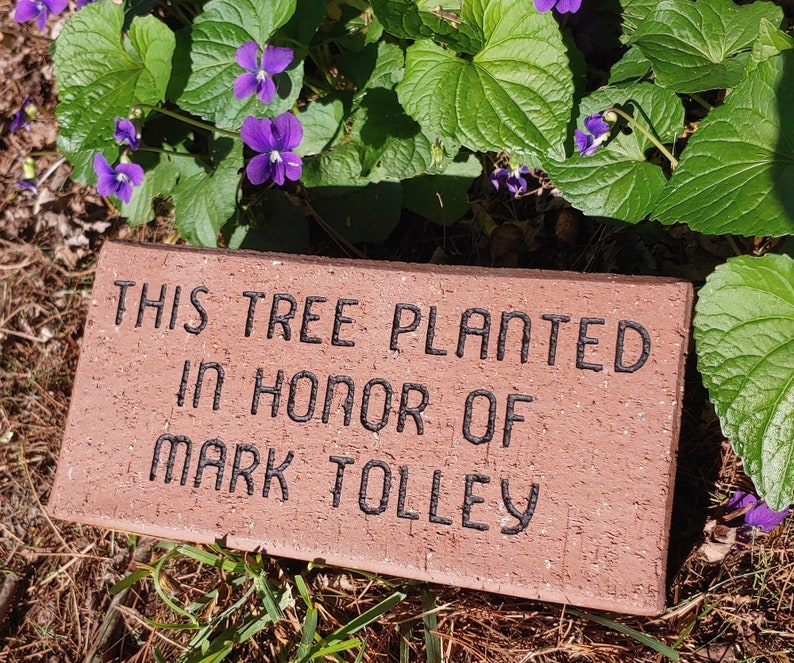 Memory Tree in Honor of Planting / Brick Paver / Garden Memorial / Tree ...