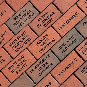 Special Brick Project Packages - Memorial Bricks - Fund Raising Bricks ...