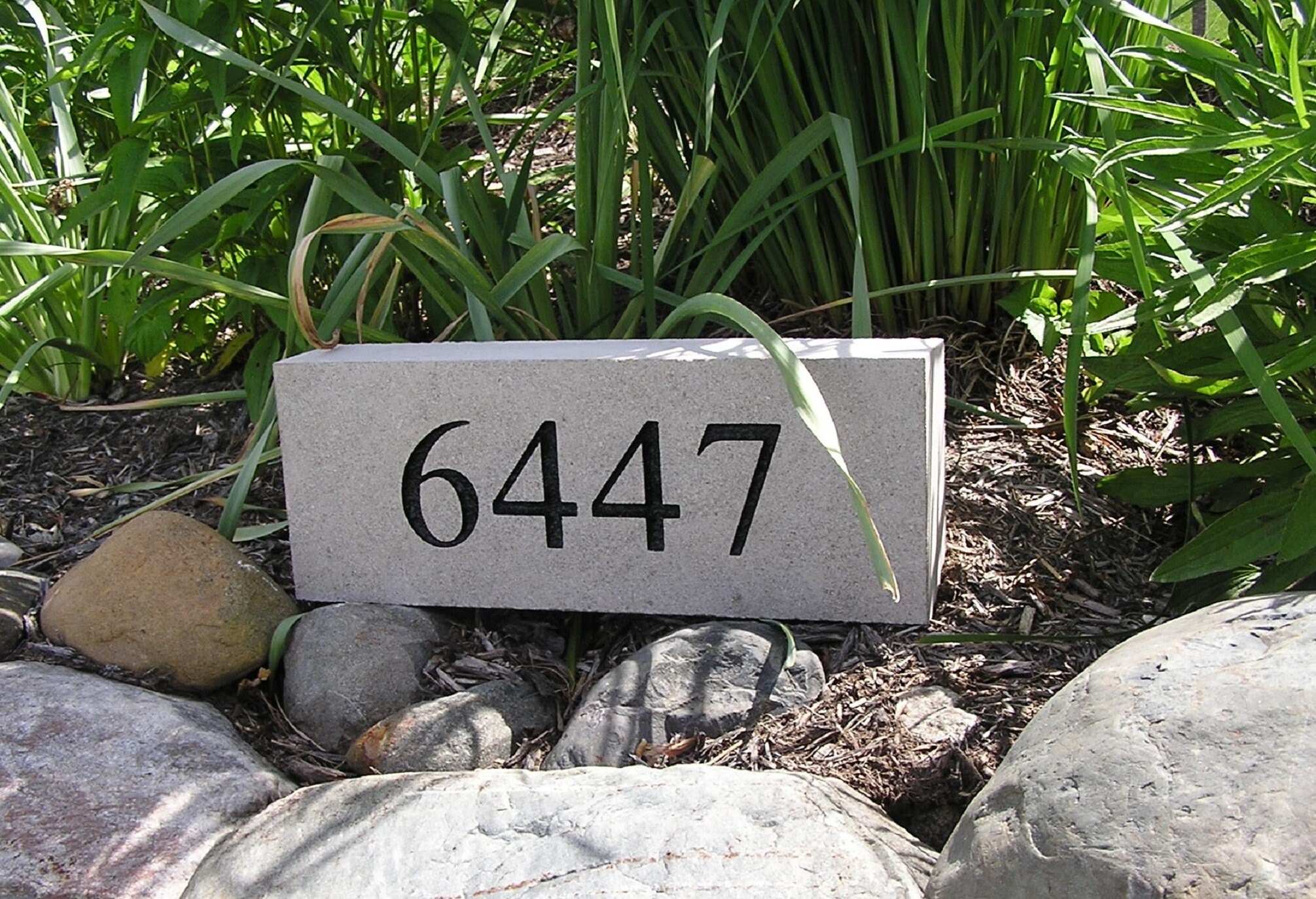 REAL Indiana Limestone Address Stone Block to Install With - Etsy