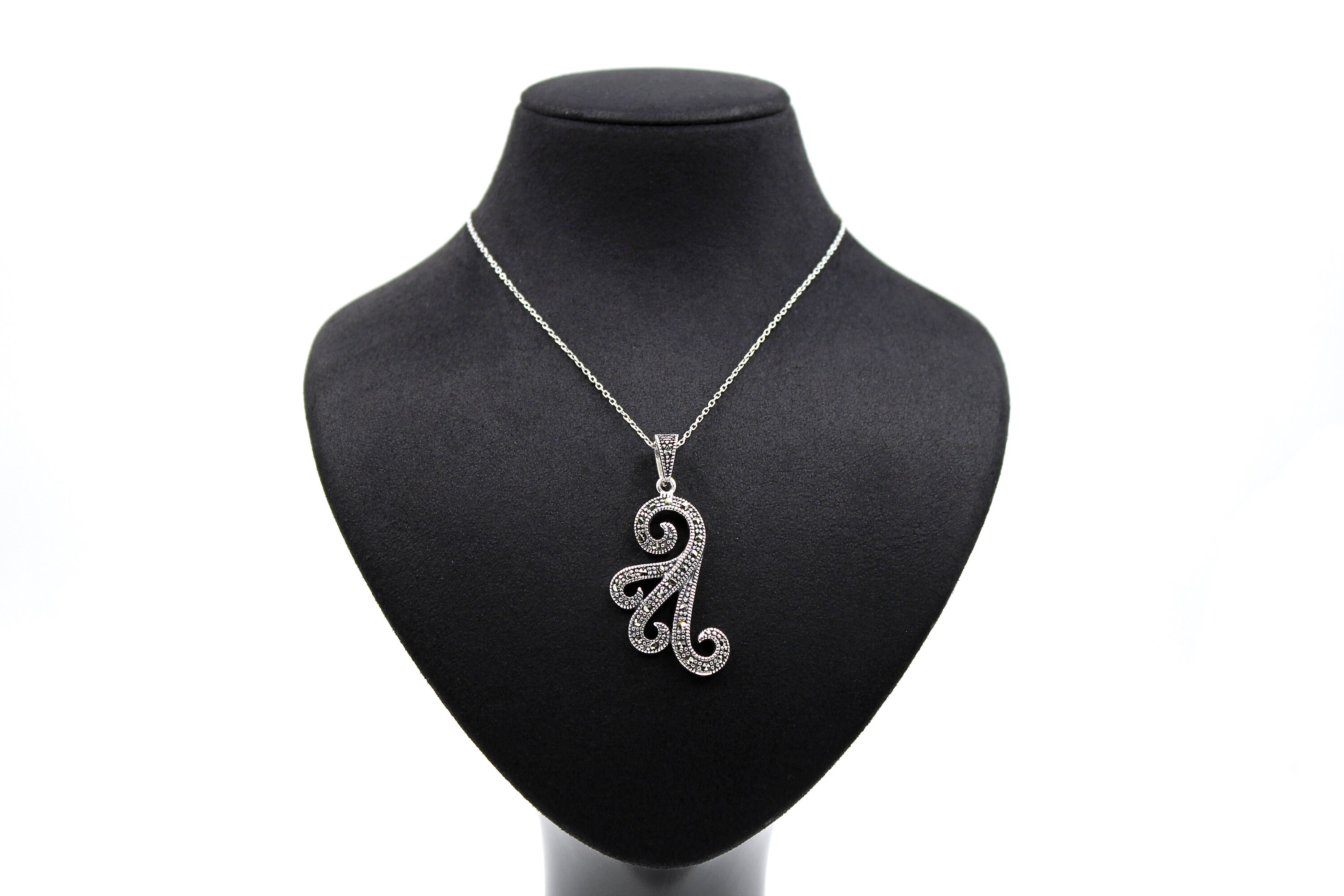 Scrollwork Jewelry Marcasite Jewelry Filigree Necklace | Etsy