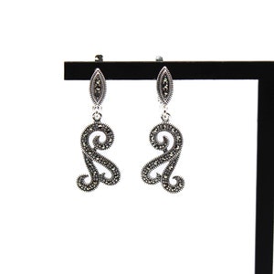 Scrollwork Jewelry Marcasite Jewelry Filigree Necklace - Etsy