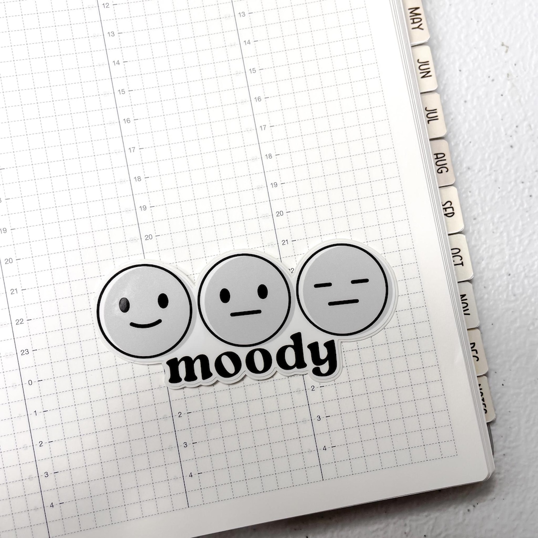 Moody Vinyl Sticker | Diecut Stickers, Vinyl Stickers - Etsy