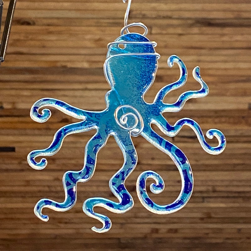 Blown Glass Octopus - Etsy