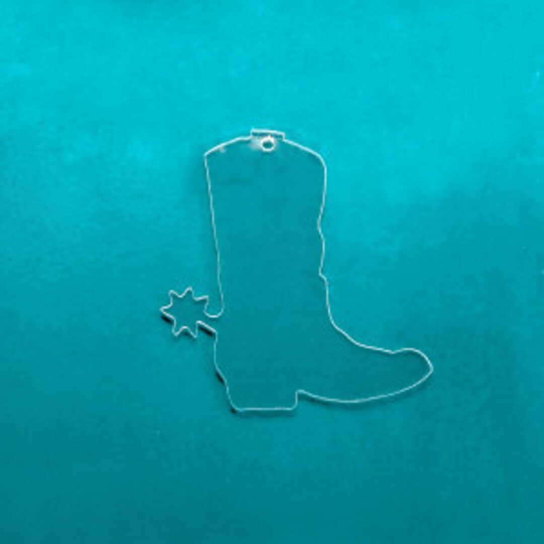 Float Glass Bull Cowboy Boot Blank - Etsy