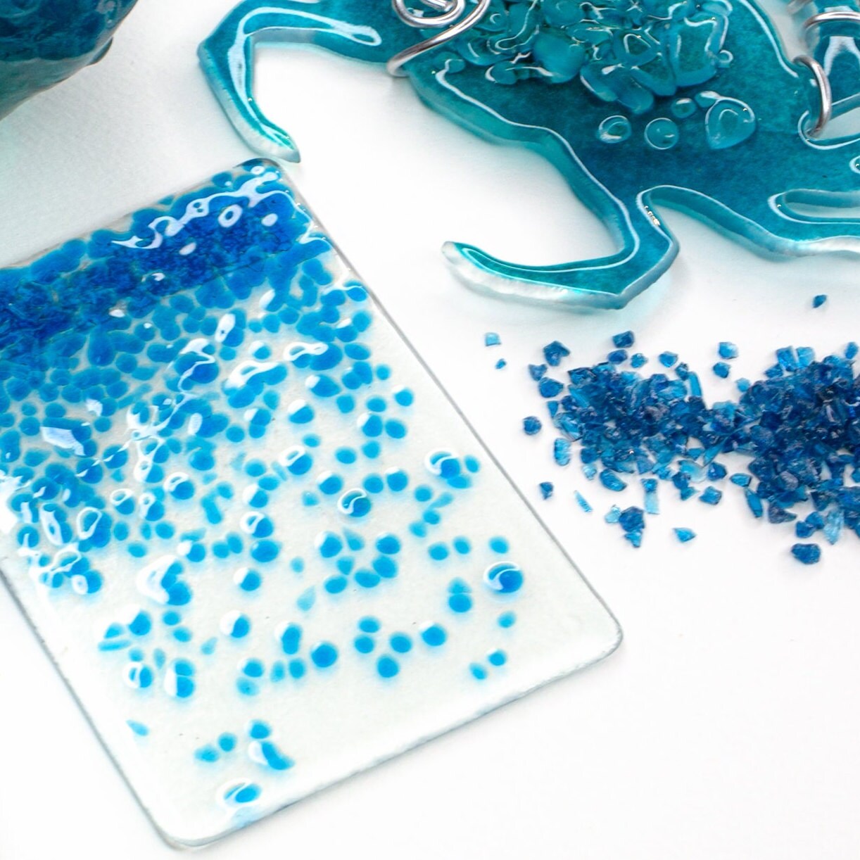 Float/window Glass Frit Colorant- Light Aquamarine Blue Powder and ...