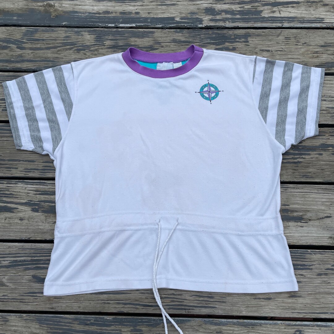 Vintage 1980s 1990s Walk Wear Activewear Top Single Stitch Tee Shirt ...