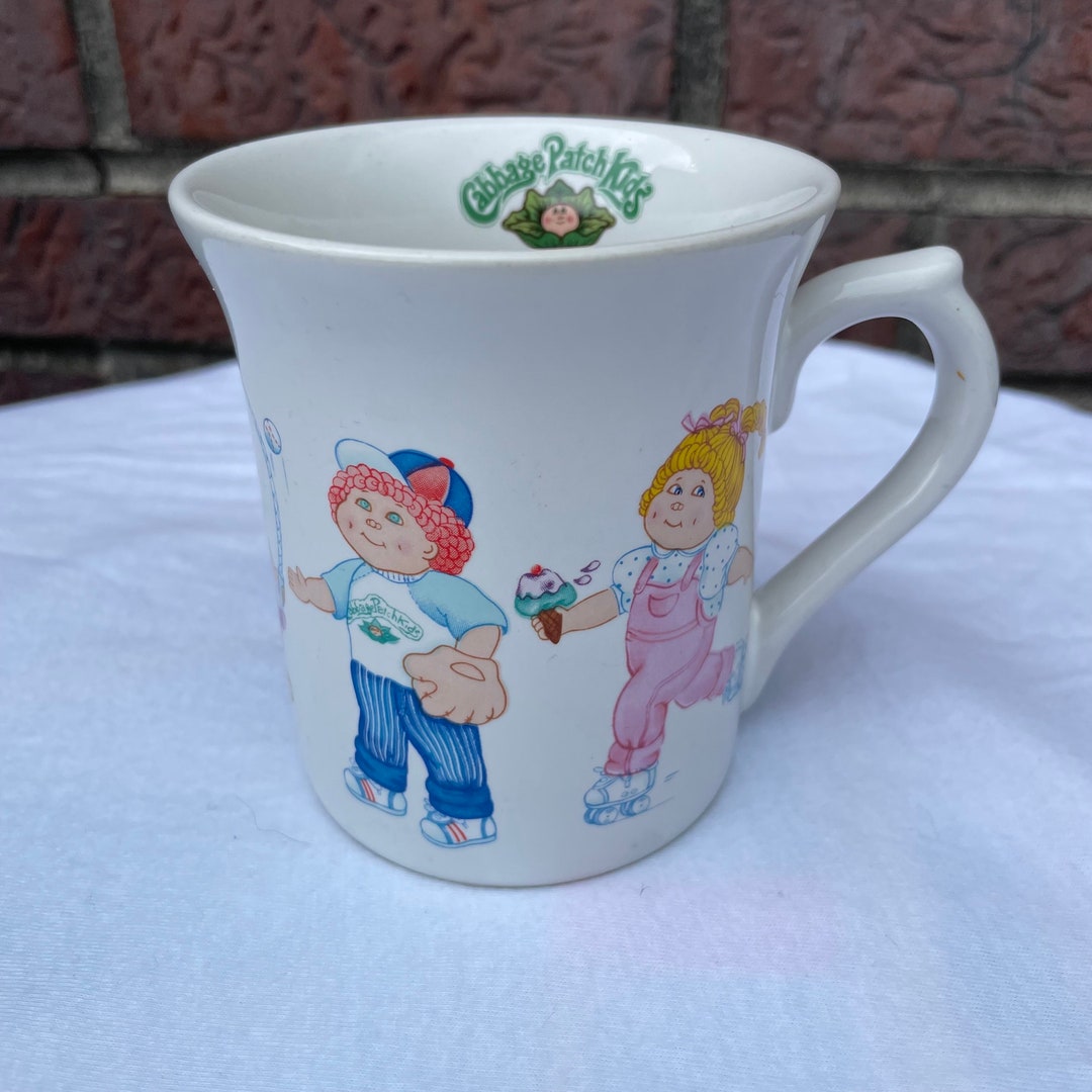 1984 Cabbage Patch Kids Coffee Mug Tea Cup Boys Girls Activities Sports ...