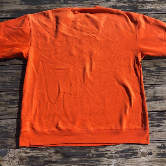 Vintage 1990s Exchange Orange Crew neck Sweatshirt Em… - Gem