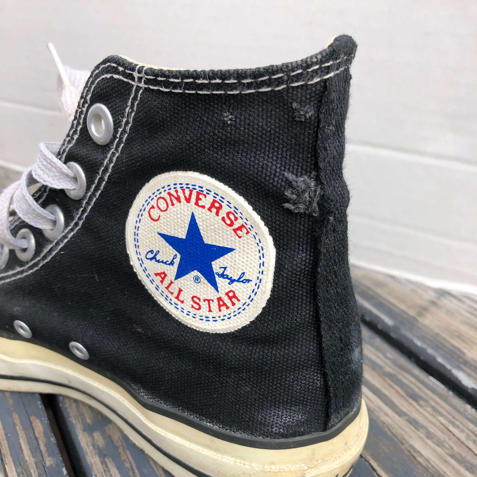 Vintage 80s RARE Made in Korea Converse Chuck Taylor All Stars Hi Top ...