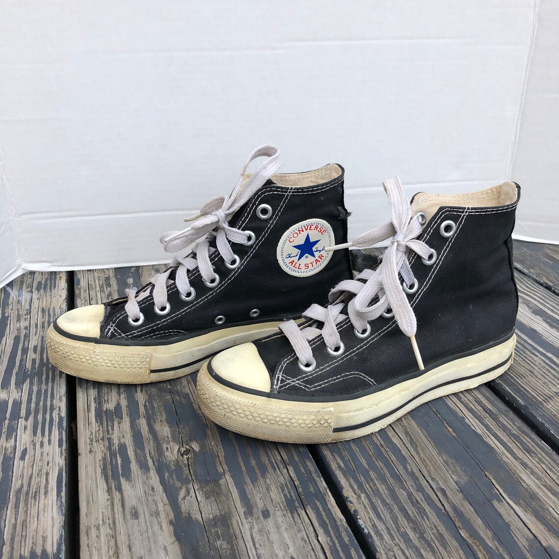 Vintage 80s RARE Made in Korea Converse Chuck Taylor All Stars Hi Top ...