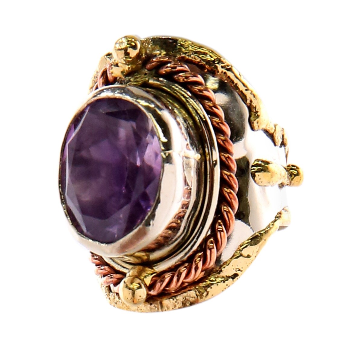 Buy INCA RING Intricately Handcrafted, ADJUSTABLE Ring Made With Brass ...