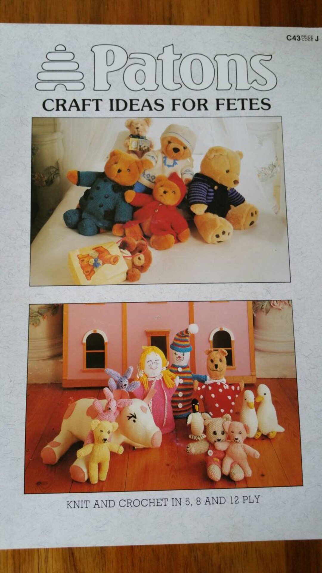 Patons - #C43 - Craft Ideas for Fetes - 5, 8 and 12 Ply Yarns - Etsy