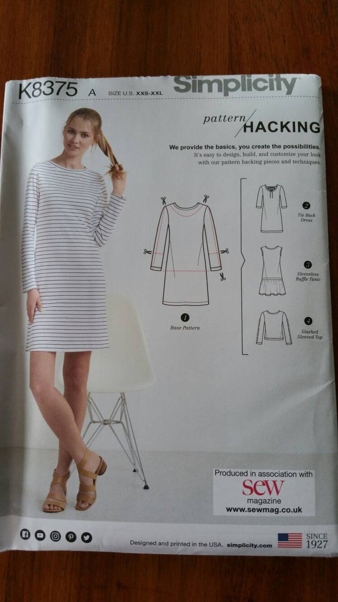 Simplicity - Pattern Hacking - #K8375 - Misses' Knit Dress or Top ...