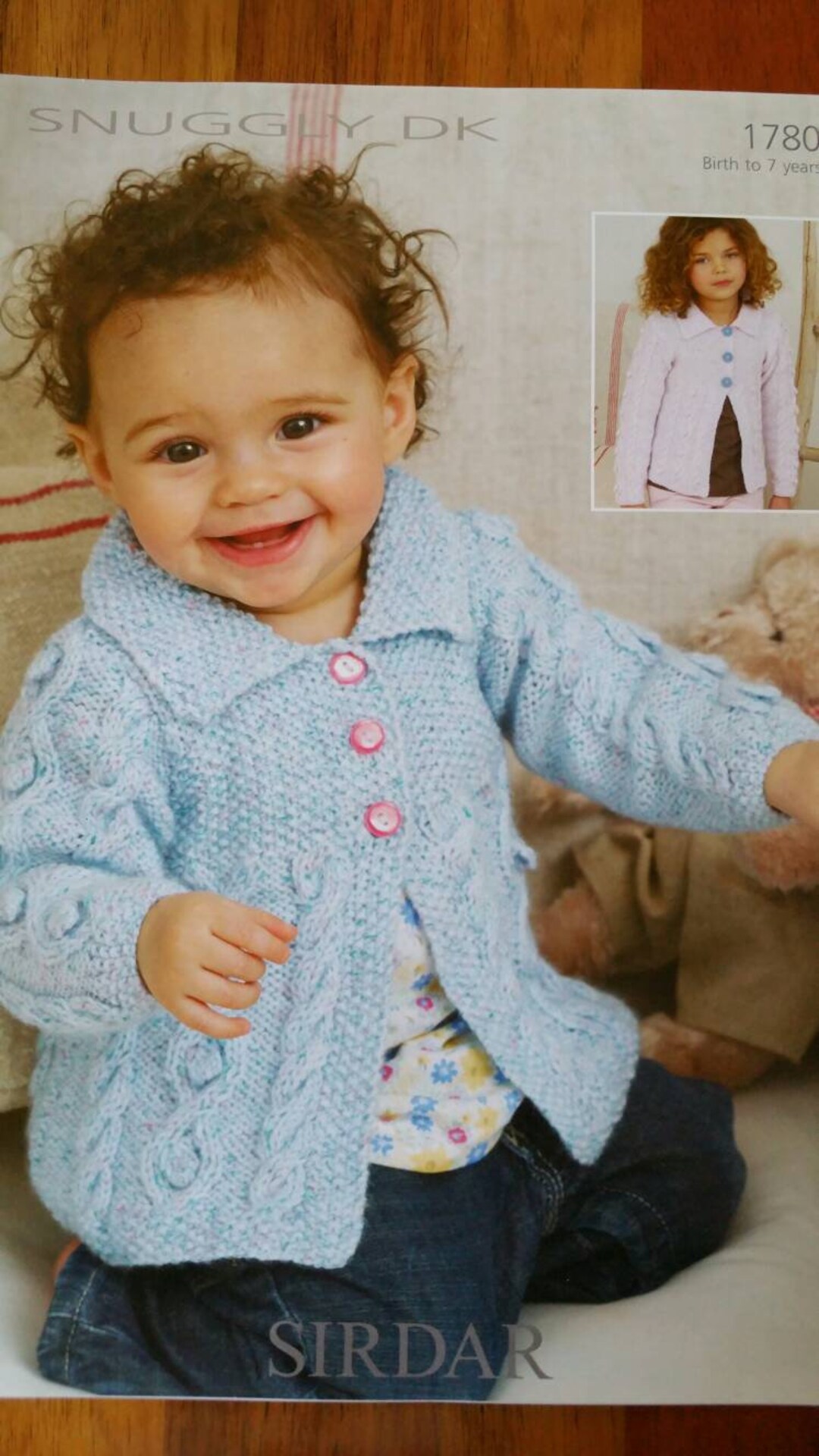 Sirdar - #1780 - Kid's Cardigans - 8 Ply Knitting Leaflet - Size 0-6, 6 ...