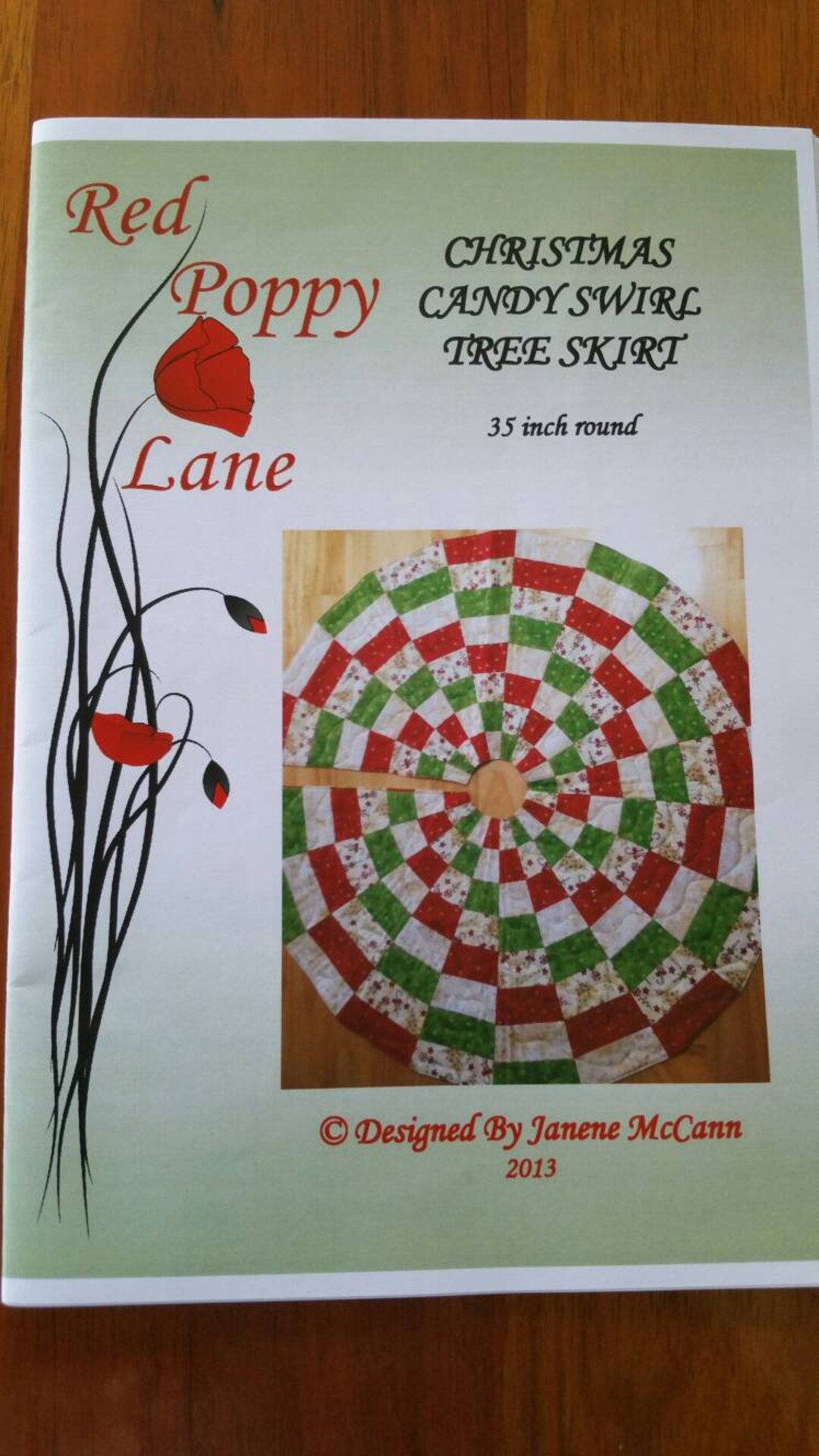 Red Poppy Lane - Design by Janene Mccann - Christmas Candy Swirl - Tree ...